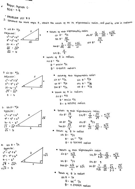 Calculus 2 Problem Set No3 And 4 Problems With Solutions Calculus