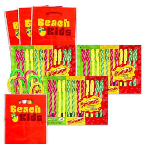 Starburst Candy Canes Bulk Flavored Candy Canes Bundle