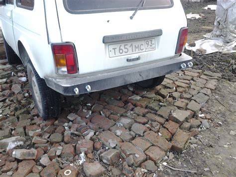 задний бампер конечный результат. — Lada 4x4 3D, 1,7 л, 1996 года ...