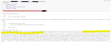 Python Sdk Stored Procedure Not Writtenavailable At Dbsmydatabase