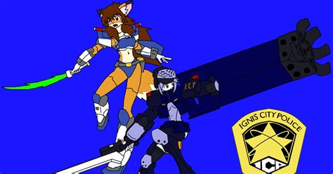 機娘電撃作戦 【機娘電撃作戦】 警察の名コンビ 【シティポリス】 モフパンのイラスト Pixiv