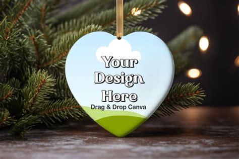 Heart Christmas Ornament Mockup Graphic By Artistry Alley · Creative