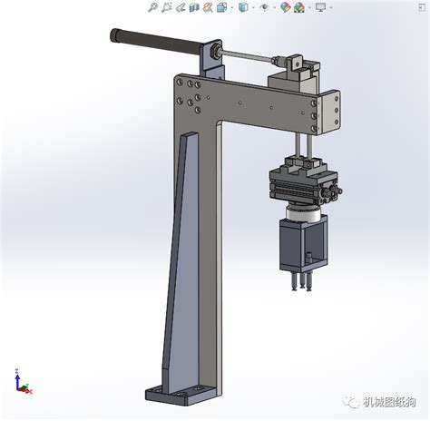 非标数模气缸上下料机械手带旋转气缸结构3D图纸 Solidworks设计 知乎