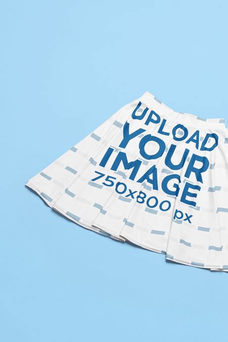 Placeit Skater Skirt Mockup Featuring A Color Customizable Background