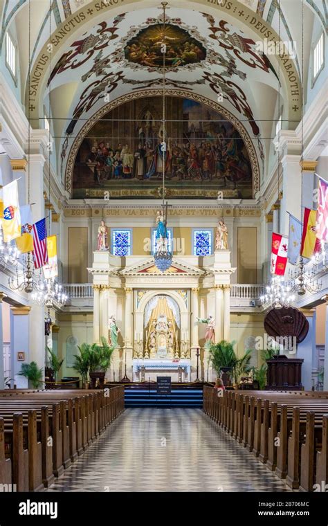 Interior Of Saint Louis Cathedral New Orleans Louisiana United