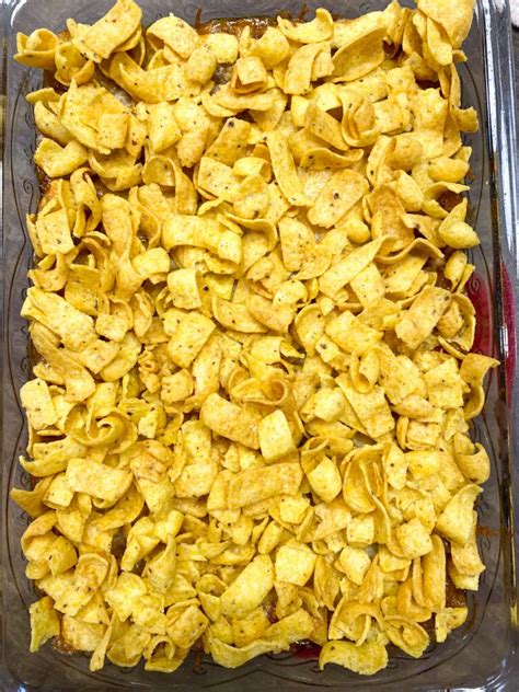 How To Make The Best Frito Pie With Ground Beef Back To My Southern Roots