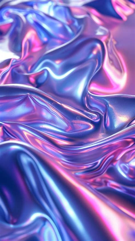 Wavy Blue And Pink Foil Texture Stock Illustration Illustration Of