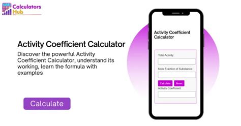 Activity Coefficient Calculator Mastering Chemical Equilibria