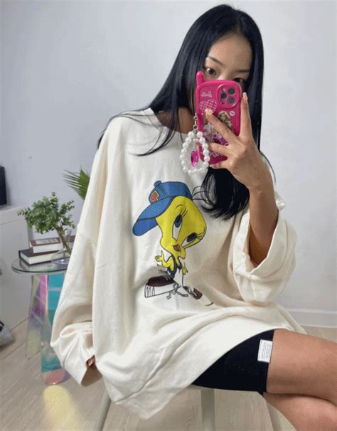 신상 스트릿트위티 삐약이 오버핏 루즈핏 빅사이즈 맨투맨 고퀄 3col 에이블리