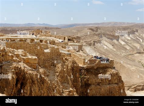 Jewish Masada Fortress Unesco World Heritage Site West Bank Israel