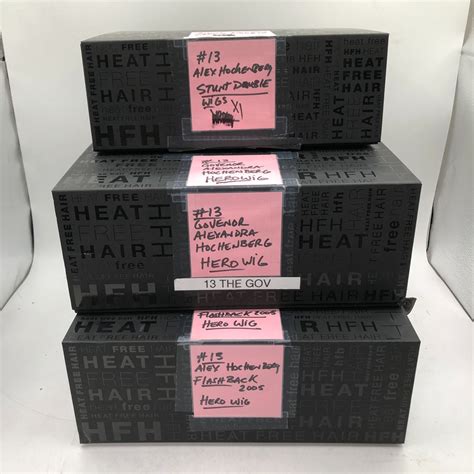 Murder And Mysteries Group Of 3 Screen Used Hero Wigs Includes Alex