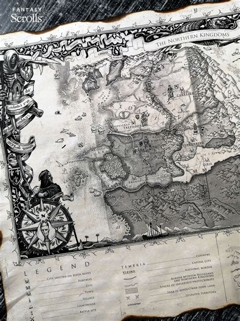Witcher The Northern Kingdoms Map The Northern Kingdoms Etsy