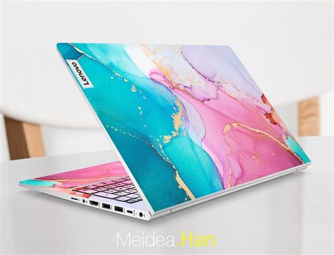 Lenovo Yoga Skin Laptop Decals Personalized Gift Watercolor Painting Vinyl Sticker For Lenovo