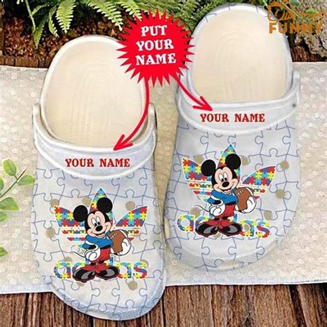 Custom Mickey Mouse Playing Sport Crocs Discover Comfort And Style