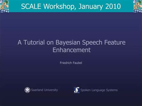 ppt a tutorial on bayesian speech feature enhancement powerpoint