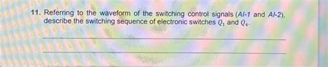 11 Referring To The Waveform Of The Switching