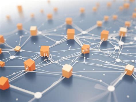 Premium Photo Minimal Networking Technology Background With Big Data