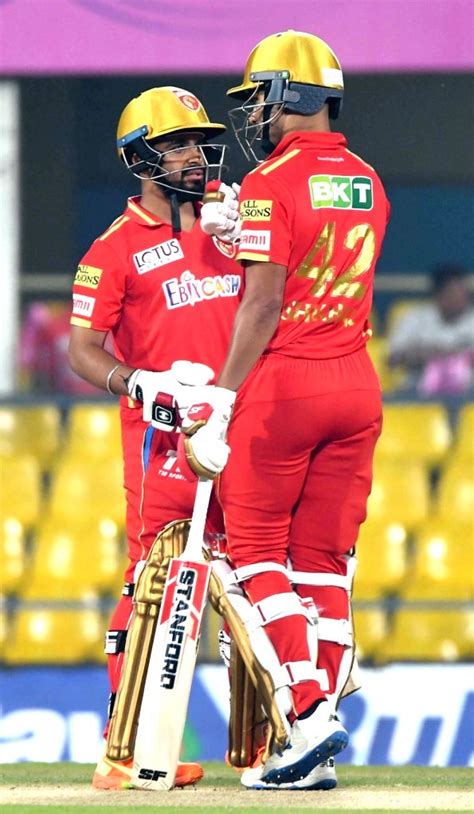 Pbks Captain Shikhar Dhawan And Batter Prabhsimran Singh During The Ipl