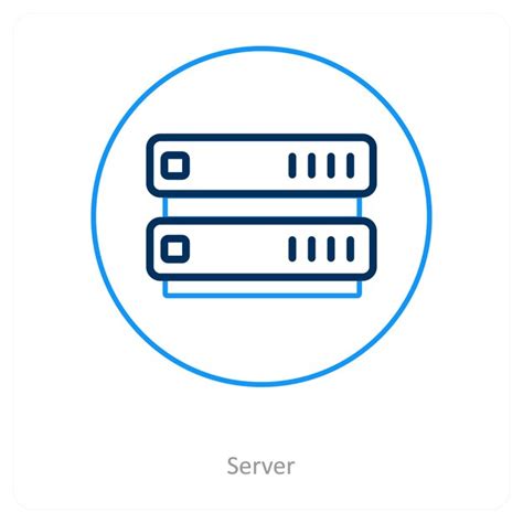 Premium Vector Server And Files Icon Concept