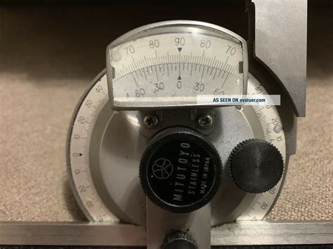 Mitutoyo 187 906 Universal Bevel Protractor Set Flawless Rarely 8167180