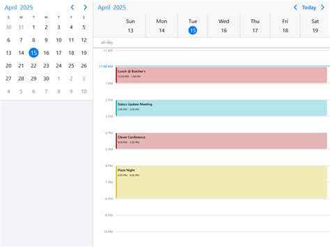 Jquery Scheduler External Navigation Example Mobiscroll