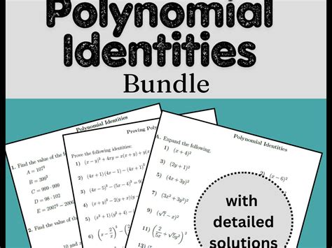 Polynomial Identities Bundle Teaching Resources