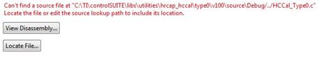 Ccstms320f28035 Cant Find A Source File In Ccs V7 Code Composer