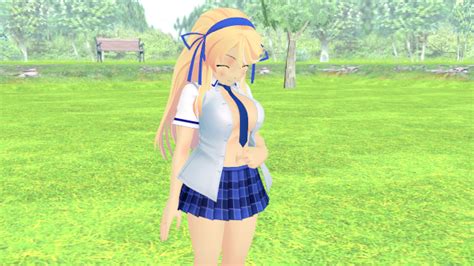 Mmd Katsuragi Pokes Her Belly Button By Fechyperson215 On Deviantart