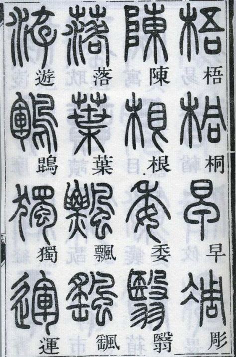 邓石如篆书千字文欣赏附千字文原文繁体字版拼音及解释 Chinese Typography Chinese Calligraphy