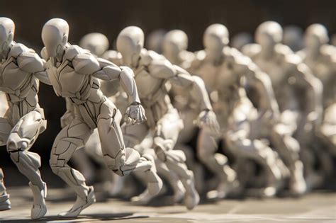 Premium Photo Highlight Action Figures In Dynamic Poses
