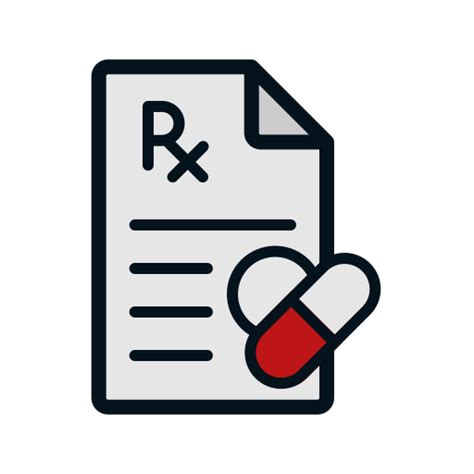Medical Prescription Generic Outline Color Icon