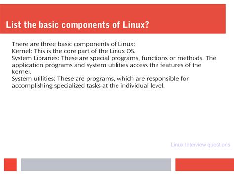 Linux Interview Questions Ppt Ppt