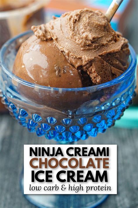 Low Carb High Protein Ninja Creami Chocolate Ice Cream