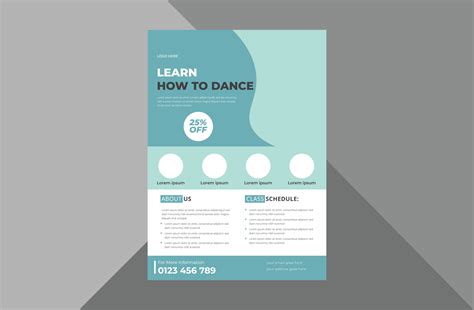 Dance Studio Flyer Design Template Dance Class Poster Leaflet Design