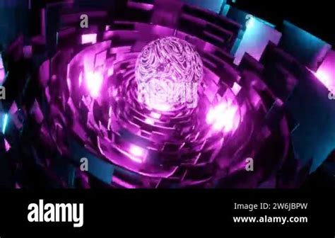 4k Looping Sci Fi Environment Abstract Animation Loop Tunnel Texture