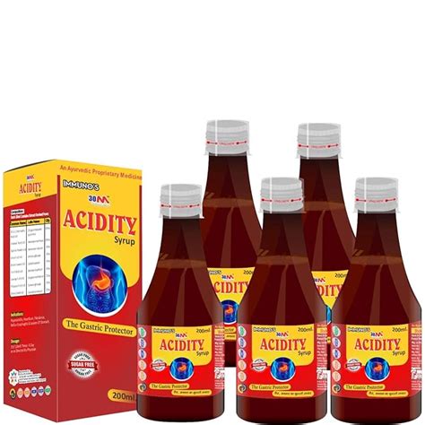 Buy 30m Ayurvedic Acidity Gas Relief Medicine Syrup 5 X 200 Ml For