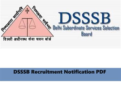 Dsssb Recruitment 2024 Notification Pdf 12785 Post Nursing