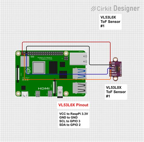 How To Use Adafruit Vl53l0x Time Of Flight Distance Sensor Pinouts Specs And Examples