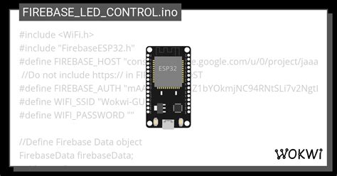 Firebaseledo Wokwi Esp32 Stm32 Arduino Simulator