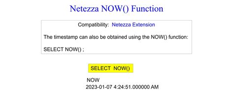 Mastering Netezza Date Functions Software Connecting All Databases