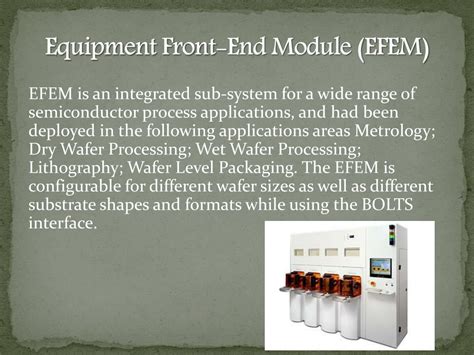 Ppt Efem Equipment Front End Module Kensingtonlabs Powerpoint