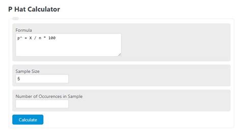 P Hat Calculator Calculator Academy