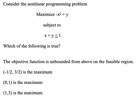 solved consider the nonlinear programming problem maximize