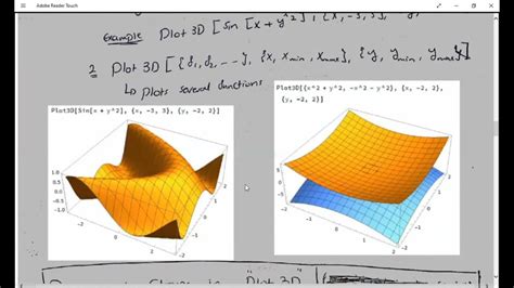 mathematica lec6 graphics3d and plot3d youtube
