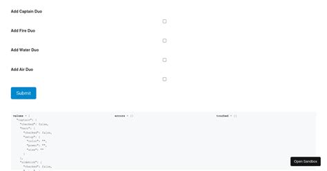 Formik Codesandbox Template Forked Codesandbox