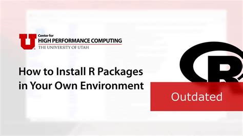 how to install r packages in your own environment updated youtube