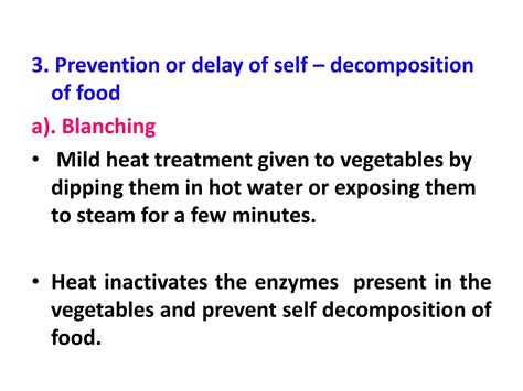 Principles Of Food Preservation Smg Ppt