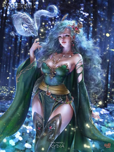 Rydia Final Fantasy And More Drawn By Yam Spectrum Danbooru