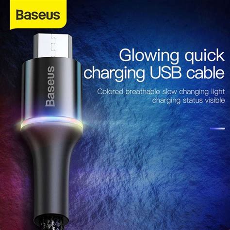 Jual Baseus Kabel Data Led Halo Fast Charging Iphone Micro Usb Type C M Di Seller Hitshop