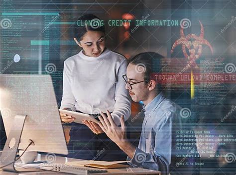 Cybersecurity Overlay Futuristic Graphic And Computer Software